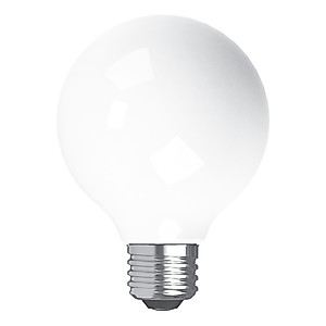 GE Relax LED Light Bulbs, 60 Watt, Soft White, G25 Globe Bulbs, Frosted, Medium Base (3 Pack)