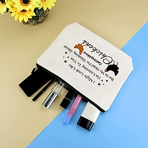 Chicken Lover Gift Chicken Makeup Bag Crazy Chicken Lady Gifts Travel Cosmetic Bag Chicken Themed Gifts for Women Animal Lover Gift for Girls Birthday Christmas Gift for Daughter Sister Bestie Friend