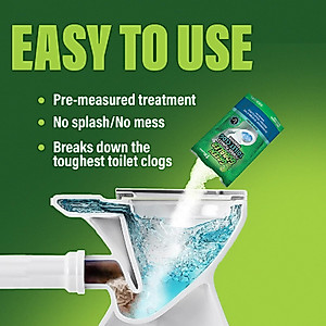 Green Gobbler POWDER PLUNGER Toilet Bowl Clog Remover - 2 Pack Net WT 16.5 oz