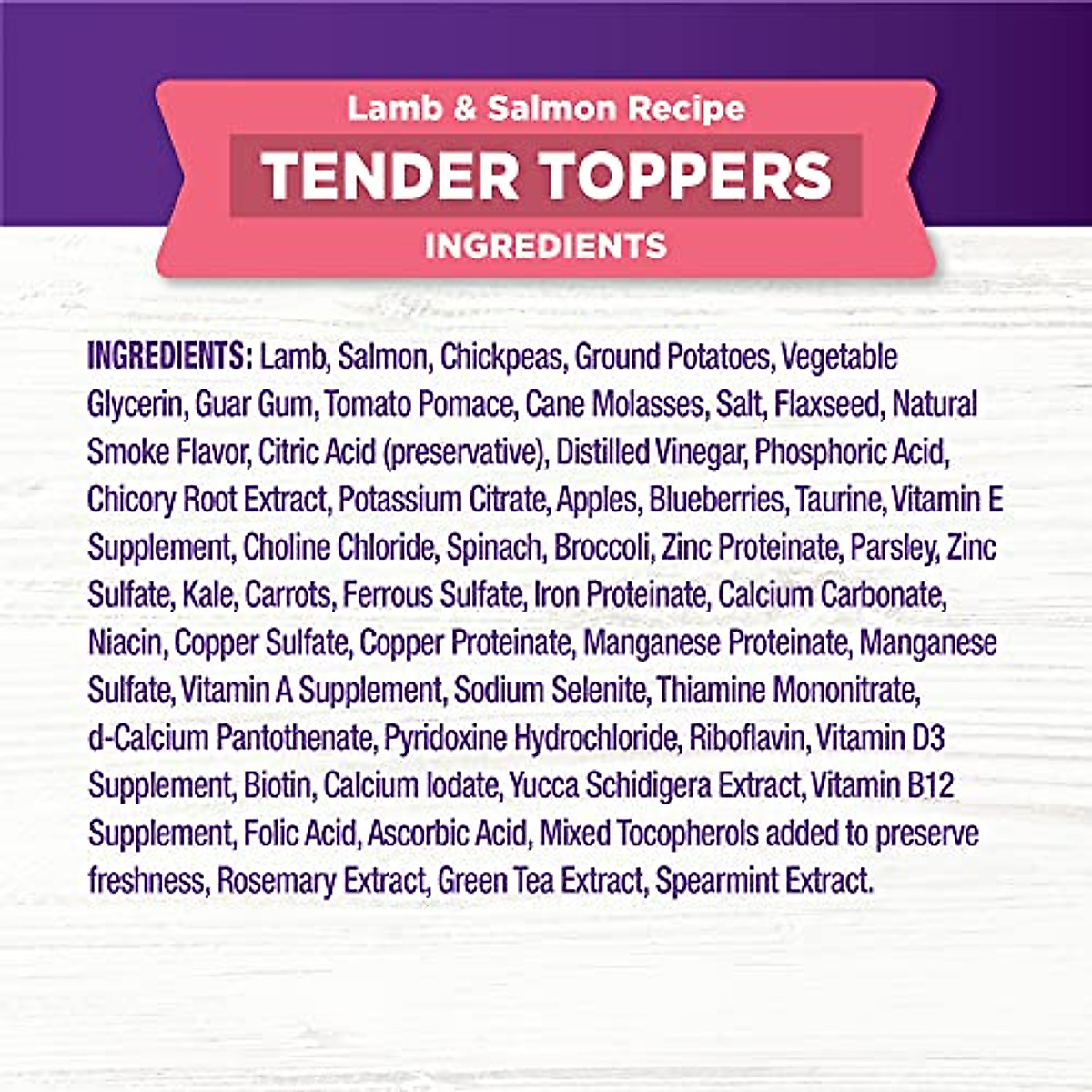 Wellness Tender Toppers (Previously CORE Bowl Boosters), Grain-Free Natural Dog Food Toppers or Mixers, Made with Real Meat (Lamb & Salmon, 8 oz Bag)