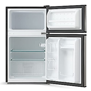 Midea WHD-113FSS1 Compact Refrigerator, 3.1 cu ft, Stainless Steel
