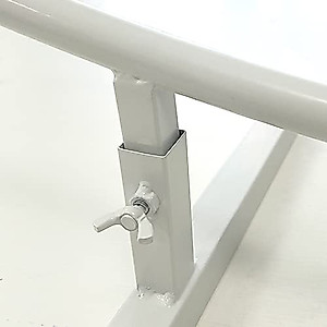 6.6FT White Round Backdrop Stand for Parties, Circle Wedding Arch Ring Backdrop Stand, Metal Balloon Flower Arch Holder Stand for Wedding,Birthday Party,Baby Shower…