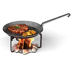 Petromax Steel Cooking Stand, Cook Outdoors Over a Campfire, 7.1" x 7.9", Can Be Secured to The Ground
