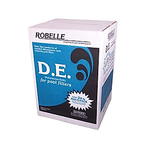 Robelle 4024 D.E./Diatomaceous Earth Powder for Swimming Pools, 24-Pound & Blue Devil D.E. Scoop with Handle, Perfect for Swimming Pools