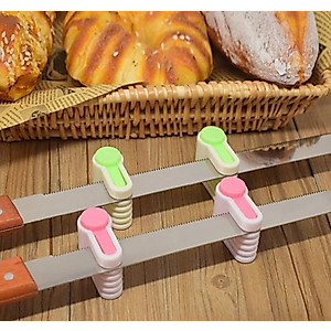 5 Pcs DIY Cake Slicer, Bread Cutter Slice Adjustable 5 Layers, Bread Cake Segmentation Toast Slice Layered Auxiliary Divider