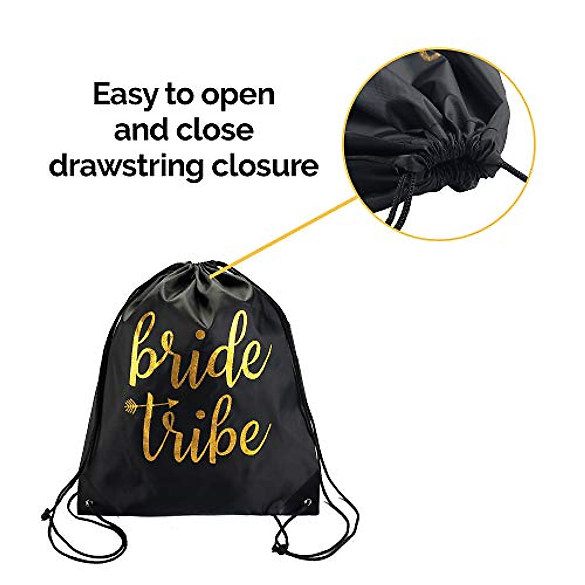Pop Fizz Designs Bride & Bride Tribe Drawstring Bags (12)