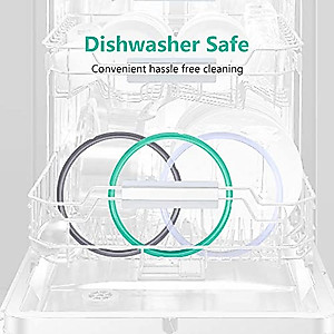 6 Quart Instant Pot Sealing Ring - Replacement Pinch Test 100% Silicone Gasket Seal Rings for 6 Qt Instapot Programmable Pressure Cooker - Insta Pot DUO LUX ULTRA PRO Crisp Accessories for 6QT 3-Pack