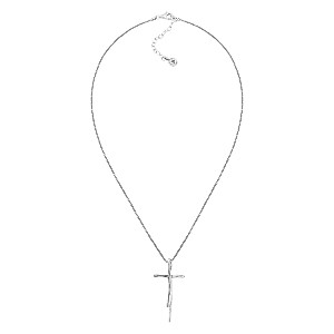 Silpada 'Organic Cross' Pendant Necklace in Sterling Silver, 18" + 2"