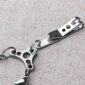 UltraTac Deep Carry Knife Pocket Clip Nano, Multi-Purpose Pocket Suspension Clips for Keys, Flashlights, Knives - Stainless Steel (2 Pack)