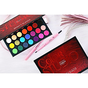 MYUANGO Color Studio Eyeshadow Palette, Highly Pigmented 35 Shades Matte and Shimmers Makeup Palette, Waterproof Blendable Eye Shadow, Cruelty- Free Makeup Pallet