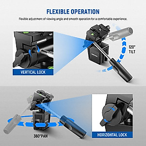 NEEWER Car Window Mount Holder for Spotting Scope with Pan Handle, Heavy Duty Suitable for SLR Camera and Telescope, 360° Pan and 120° Tilt for Observing Wildlife, Bird Watching & Scouting