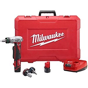 MilwaukeeTool 2474-22 M12 Cordless PEX Expander Kit — 2 Batteries