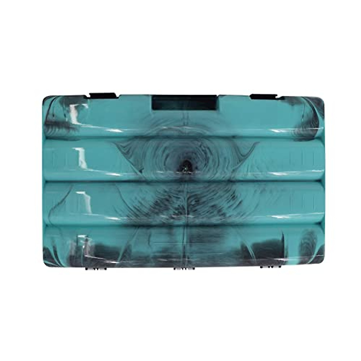 Evolution Outdoor 3700 Drift Series Fishing Tackle Tray Multi Pack of 4 – Seafoam Green, Colored Tackle Box Organizer with Removable Compartments, 2 Latch Closure, Utility Box Storage