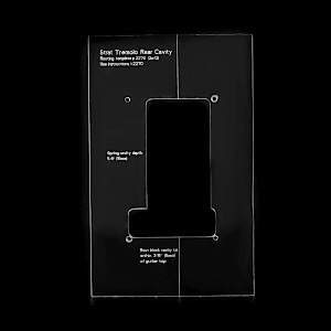 Musiclily Pro CNC Accurate Acrylic Tremolo Bridge Routing Templates Set for Traditional Strat-style Guitar