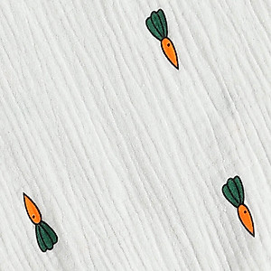 Newborn Baby Fashion Sleeveless Cactus Print Romper for Kids Children Boys Girls Pajamas Cotton One-Piece Suit (Carrot, 12-18M)