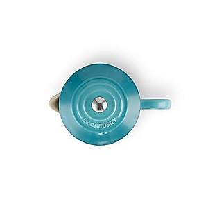Le Creuset Stoneware Cafetiere with Metal Press, 750 ml-Teal, Ceramic, 17 x 11 x 22 cm