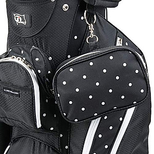 RJ Sports PARADISE 9" Deluxe Ladies Cart Bag, Polk A Dot, 9