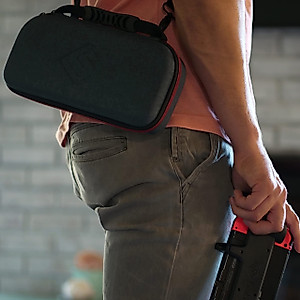 Satisfye – ZenGrip Pro Gen 3 OLED Elite Bundle, Accessories Compatible with Nintendo Switch - The Bundle includes: Grip, Elite Case and a Low Profile USB C-C Cable. BONUS: 2 Thumbsticks+1 JoyCon Rail