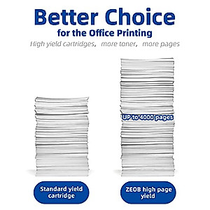 TN760 15000 Pages 5 Packs Toner Cartridge Replacement with Chip for Brother TN-730 TN-760 Black High Yield for Printer DCP-L2550DW HLL2395DW