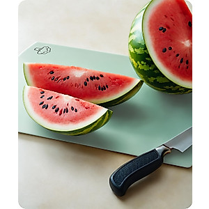 Extra Thin Flexible Cutting Boards for Kitchen - Cutting Mats for Cooking, Colored Cutting Mat Set with Easy-Grip Handles | Non Slip Cutting Sheets, Flexible Plastic Cutting Board Set of 3 (15"x12")