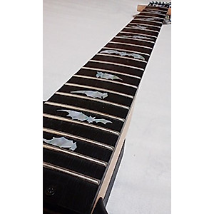 Jockomo BAT Bat/White Pearl Guitar Inlay Sticker