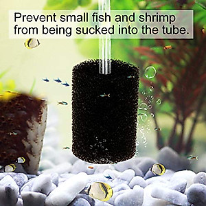Senzeal 4PCS Pre-Filter Foam Sponge Roll Aquarium Filter Intake Cover for Aquarium Fish Tank(Medium)