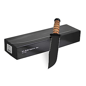 Ka-Bar Leather Handled Big Brother Knife