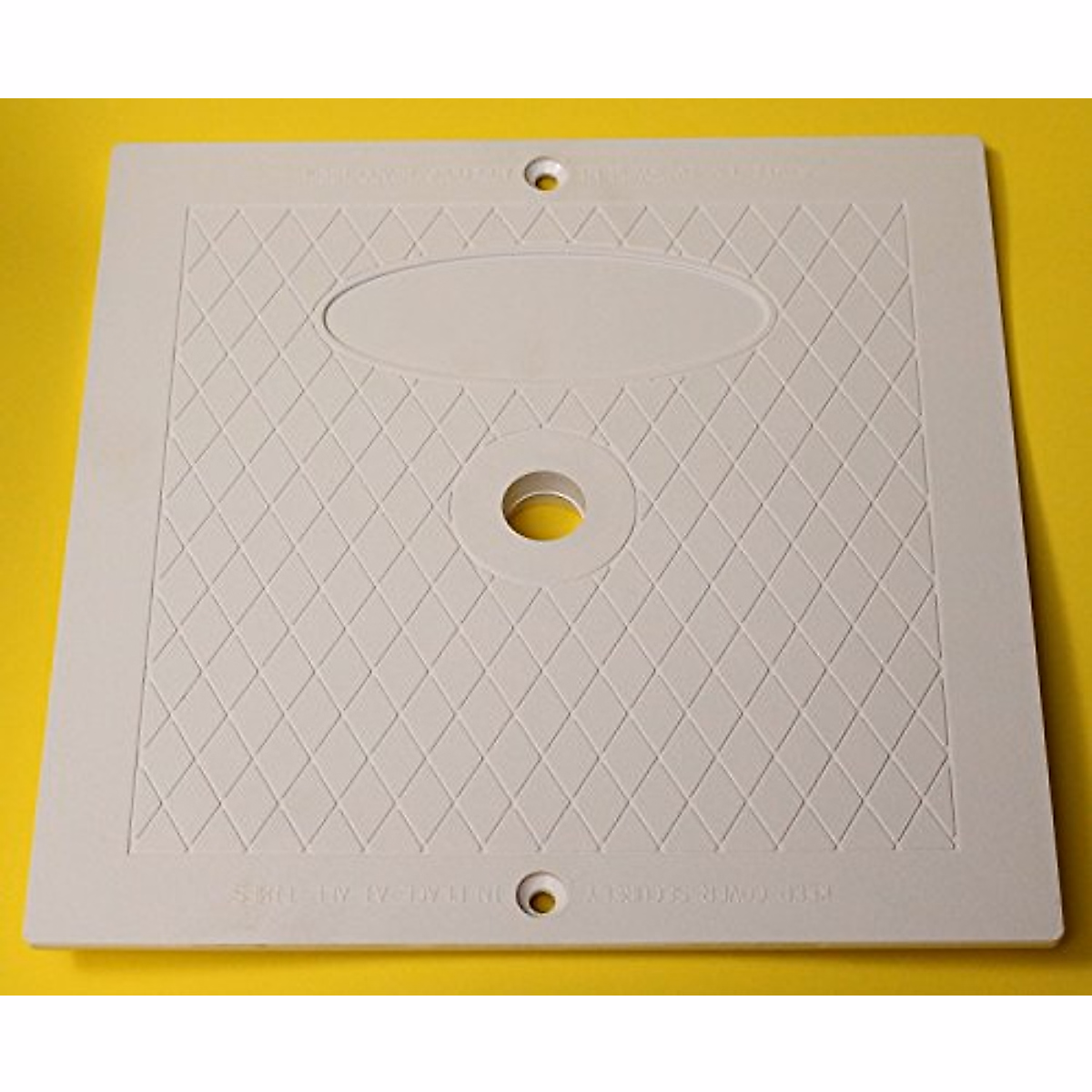 JSP Manufacturing 10 Inch Square Skimmer Deck Cover 10"x10" Lid Replacement for Hayward SPX1082E SP1082 (1, White)