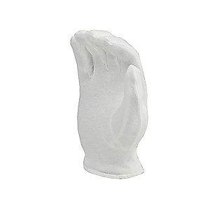 G & F Products 100% White Cotton Marching Band Parade Glove Formal Dress Gloves Service Gloves Inspection Gloves, Sold by Pair, Size Large 1 Pair
