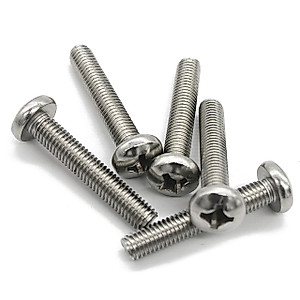 (10 pc) M8-1.25x35 mm Pan Head Phillips Machine Screws,18-8 Stainless Steel by Fullerkregs