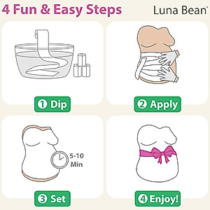 Plaster Cloth 1 Pack - Paper Mache for Sculptamold, Sculptures, and DIY Christmas Ideas - Plaster of Paris for Crafts & Arts Projects (4'' X 180'')