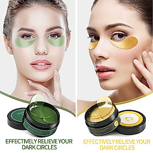 WANG BAO Under Eye Patches -120 PCS (60 Pairs) - Eye Mask Amino Acid & Collagen for Face Care - Eye Gel Treatment Masks for Dark Circles and Puffiness - Reduce Wrinkles and Fine Lines Undereye