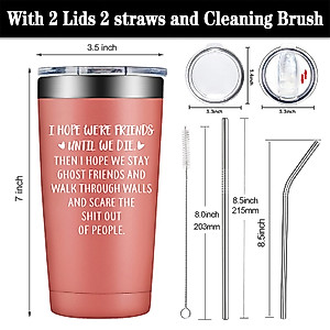 Fufendio Best Friend Birthday Gifts for Women - Friendship Gifts - Vacuum Insulated Tumbler Cup