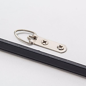 Flulep Full Length Wall Mounted Mirror, 50"x 14", Black