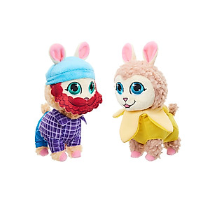 Who’s Your Llama Collectible Plush Friends [Amazon Exclusive], Banana & Lumberjack Llama