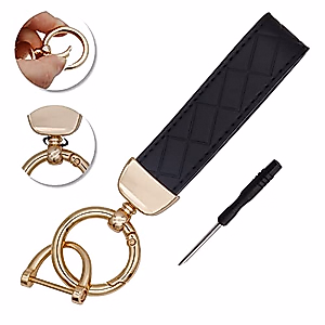 SUNCARACCL for Honda Key fob Cover with Leather Keychain, Soft TPU Full Cover Protection Key Fob Case for Honda Accord Civic CRV Pilot Odyssey Passport Smart Remote Key