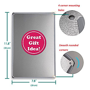 BAYABU Metal Tin Signs 0 Days Without Sarcasm Decorative Wall Sign Home Decor Plaque Poster for Pub Garden Indoor Beer 8 x 12 inches