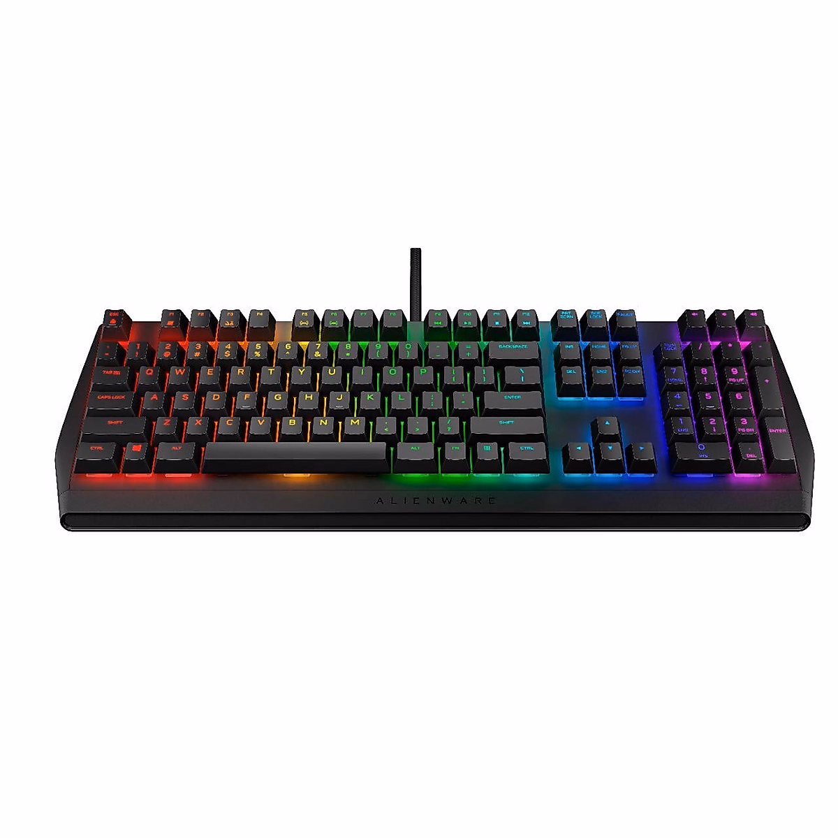 Alienware USB Low-Profile RGB Gaming Keyboard AW410K: Alienfx Per Key RGB LED - Cherry MX Brown Switches