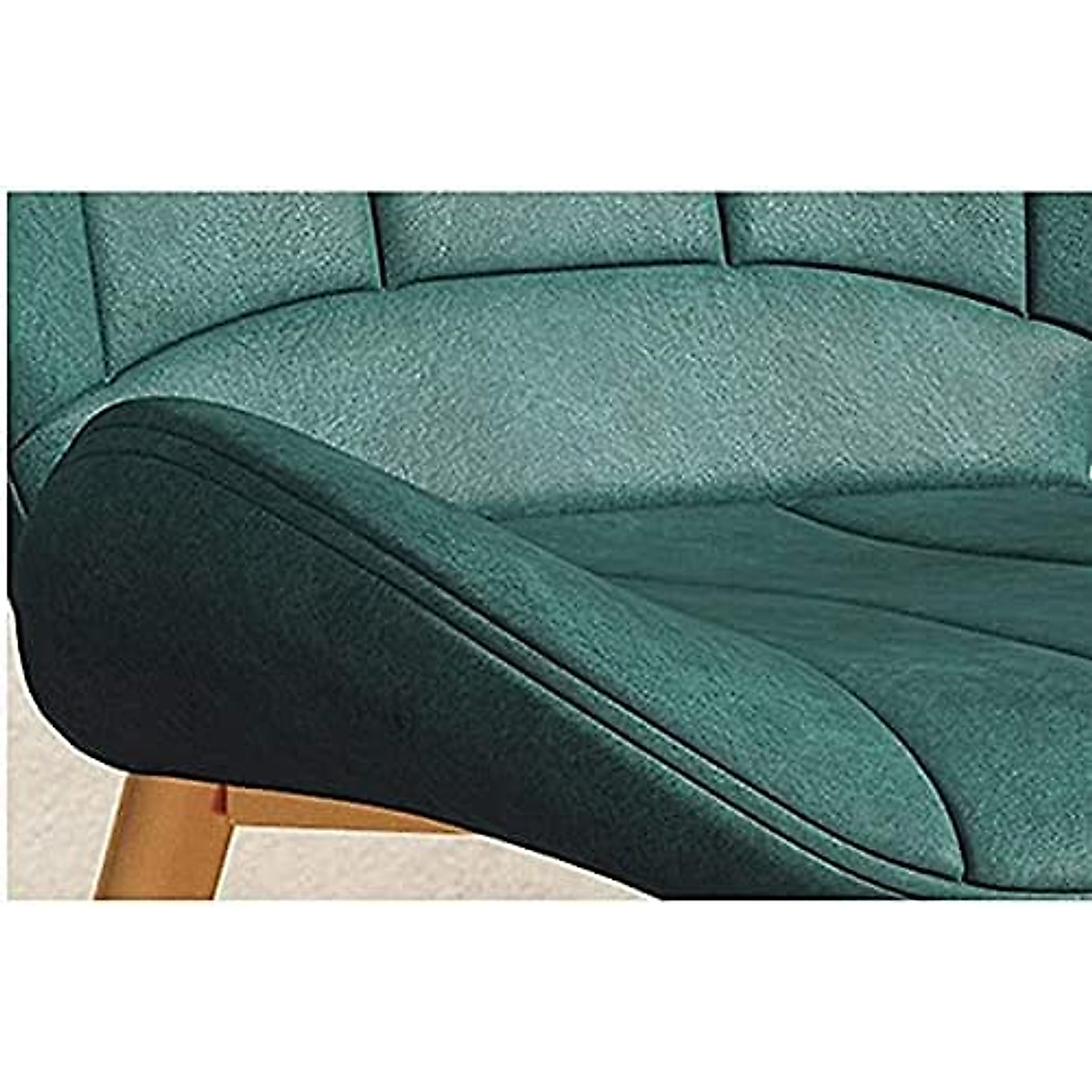 Chairs Chairs Set of 2 Dining Chairs withSeat and Cushioned Backrest Leisure Chairs with Metal Legs for Dining Room and Dining Chairs (Color:Green)