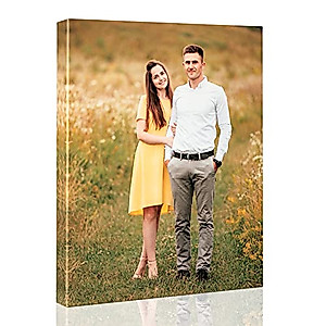 Personalized Pictures to Canvas for Wall 16x20 inches, Custom Canvas Prints with Your Photos for Family/Pet/Kid/Lovers, 16x20in