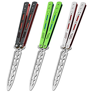 YZH GOAT G10 Multifunctional Butterfly Ruler Super Smooth Well Balanced, Stainless Steel (Black)