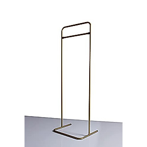 Lofty Garment Rack,Clothing Racks For Hanging Clothes,Metal Strong Heavy Duty Hanging Clothes Rack for Small Spaces and Rooms,Metal Garment racks ,Pipe Clothing Rack,Portable Clothes Rail,Gold