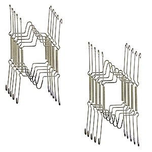 Lot10 Small Size Invisible Wall Plate Hanger Decorative Dish Display Holder 6 Inches