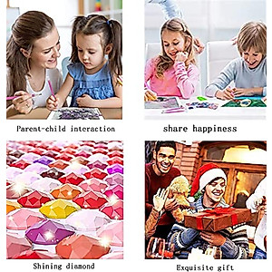 Diamond Painting Kits for Adults, 5D DIY Full Drill Round Art Gems Mushroom Forest Diamond Art Perfect for Home Wall Deco Diamond Dotz 12x16inch