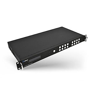 OREI Professional 4K 4X4 HDMI Matrix Video Wall, Seamless Switching HDCP 2.2 UltraHD 4K @ 60Hz 4:4:4 Switcher & IR Control, Audio Extract, RS-232 - Zero Latency 4 Displays 2x2 Video Wall @ 1080P