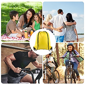 KUUQA 15Pcs Multicolor Drawstring Backpack Bag Cinch Sack Pull String Bags Bulk