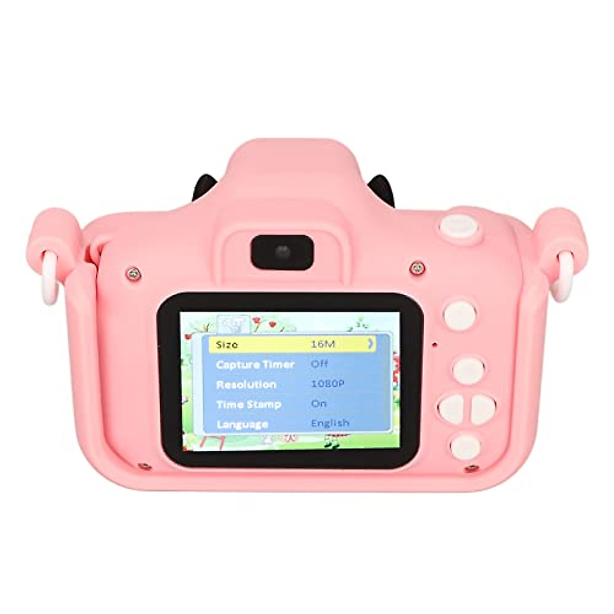 Kids Camera, Cute Lightweight Kids Digital Camera, 2in Screen Children Camera for Photo Video MP3 3‑10 Years Old Kids(Pink Without 32G Memory Card with Card Reader)