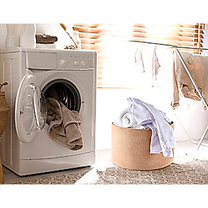 CuddleHaus | Modern Boho Basket | Living Room Blanket Storage Holder | Nursery Laundry Baskets | Baby and Kids Room Toy Organization | Woven Cotton Rope Bathroom Towel Basket | 20" x 13"