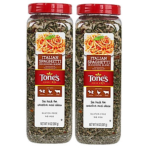 Tone's Italian Spaghetti Seasoning Blend (14 Ounce) (Pack of 2)