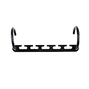 ExhilaraZ Hot New Clothes Trouser Hanger Plastic Multifunction Space Saving 5 Holes Rack Organizer Black